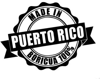 Puerto Rico Window Decal - Etsy