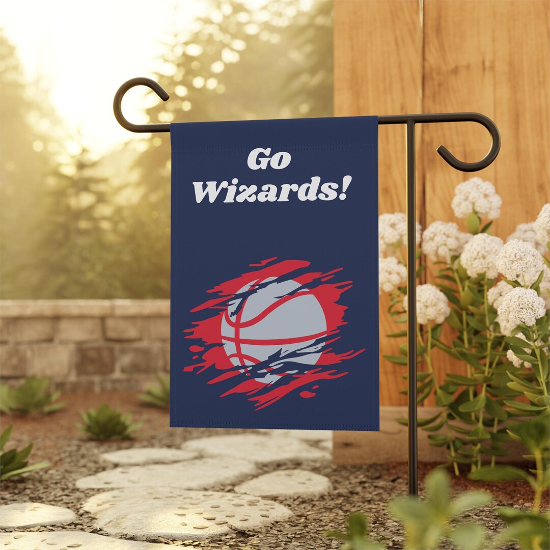 Wizards Team Basketball Garden Flag - Etsy