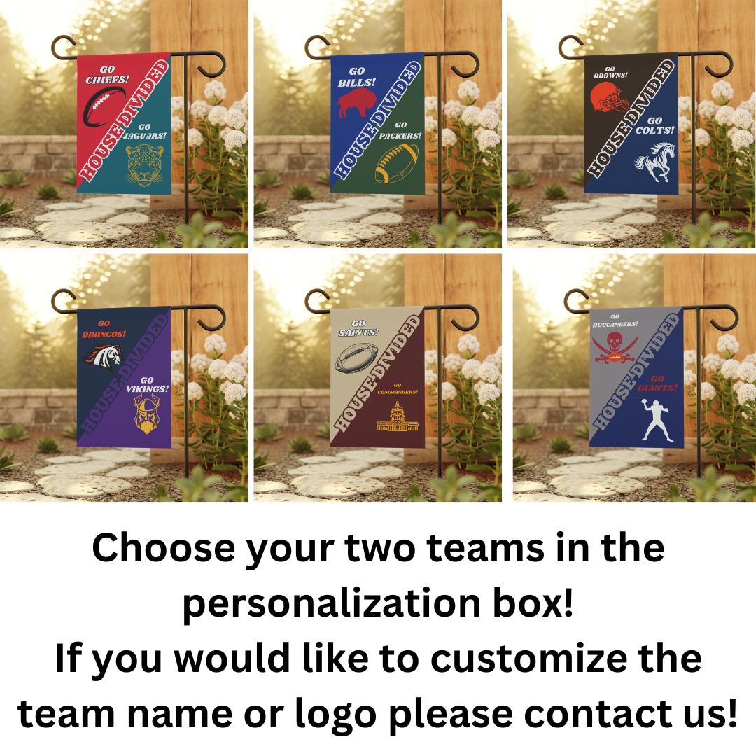 CUSTOM House Divided Football Flag - Etsy