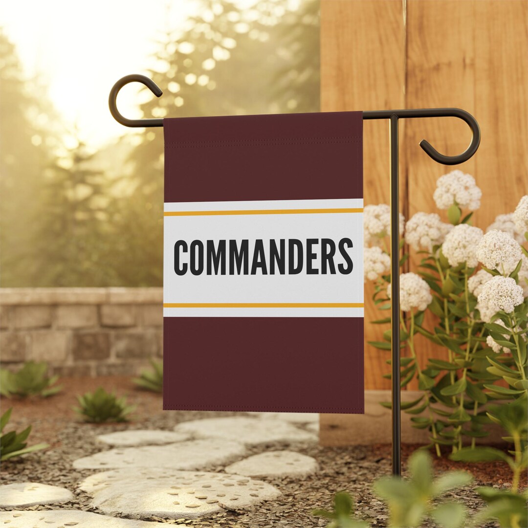 Commanders Team Striped Garden Flag - Etsy