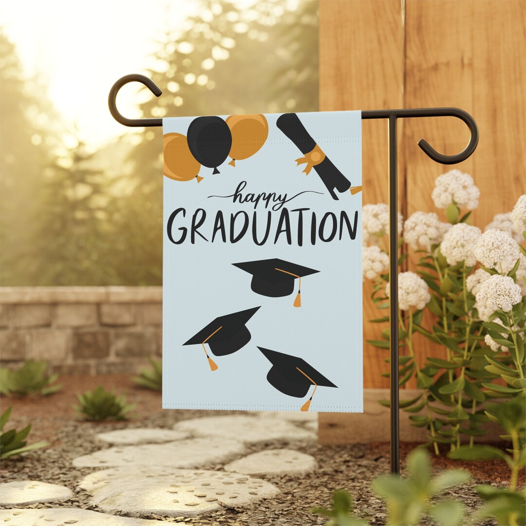 Happy Graduation Garden Flag - Etsy