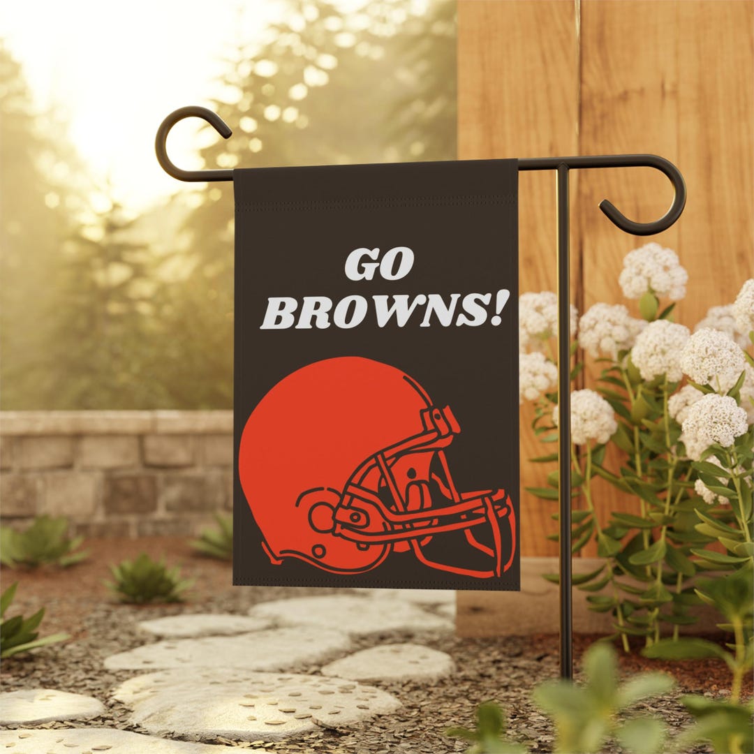 Browns Team Football Garden Flag - Etsy
