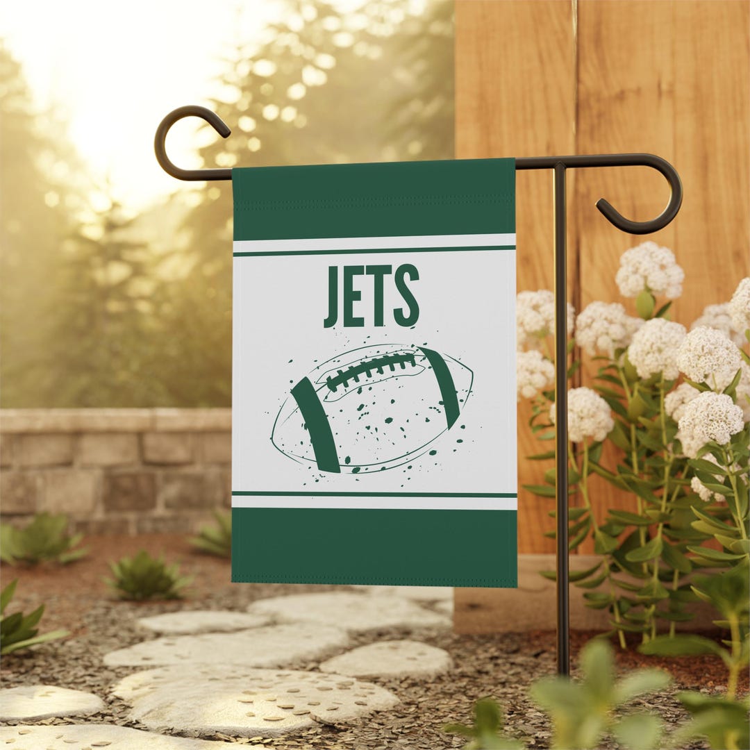 Jets Team Football Striped Logo Garden Flag - Etsy