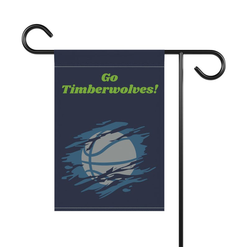Timberwolves Team Basketball Garden Flag - Etsy
