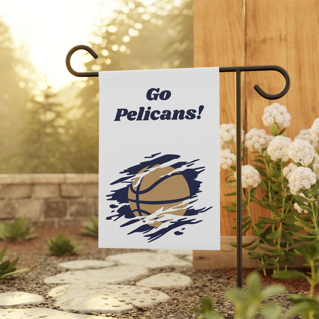 Pelicans Team Basketball Garden Flag - Etsy