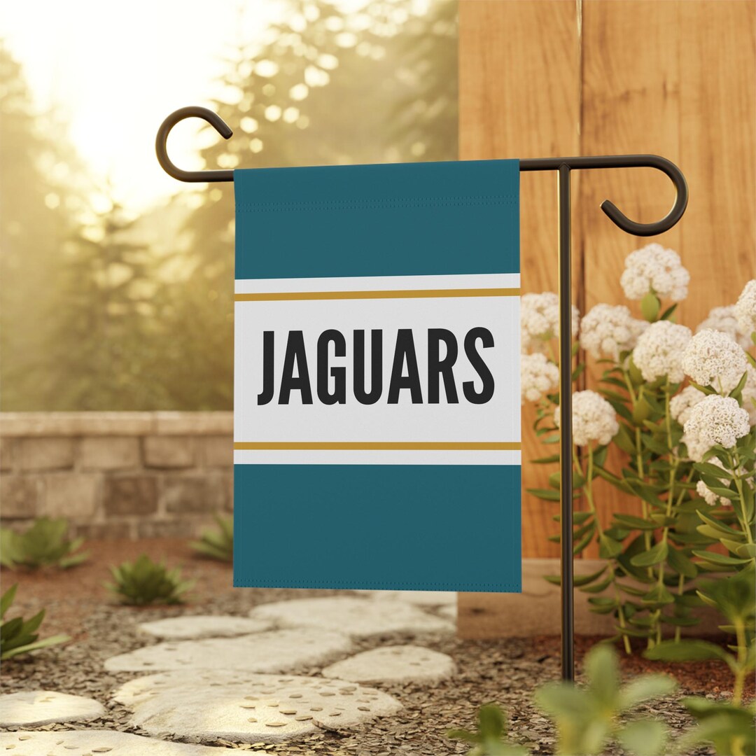 Jaguars Team Striped Garden Flag - Etsy