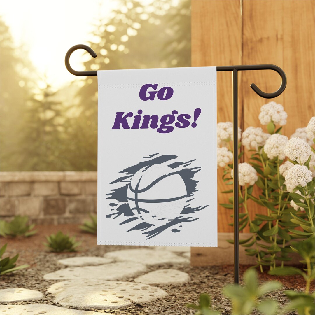 Kings Team Basketball Garden Flag - Etsy