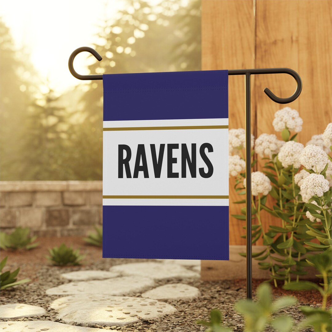 Ravens Team Striped Garden Flag - Etsy