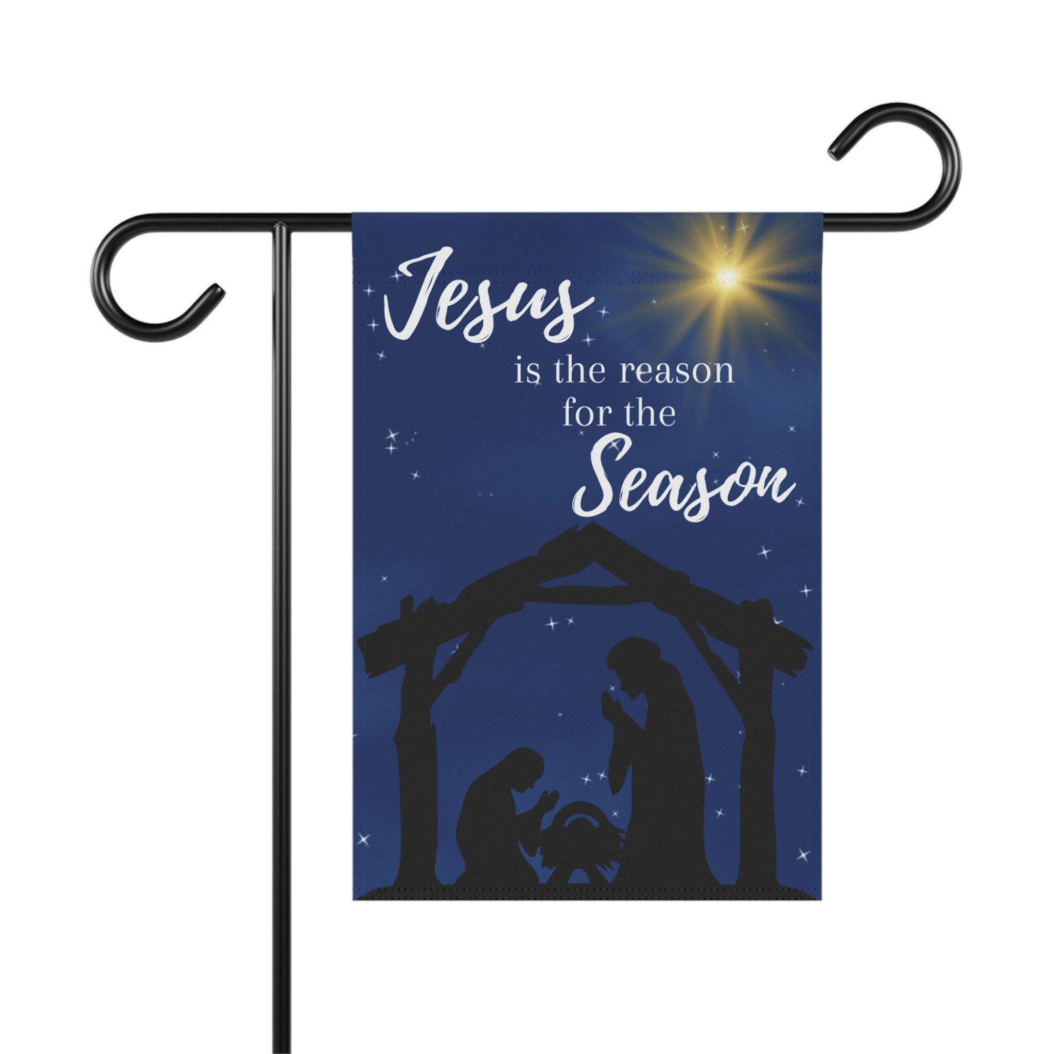 Jesus is the Reason for the Season Garden Flag - Etsy