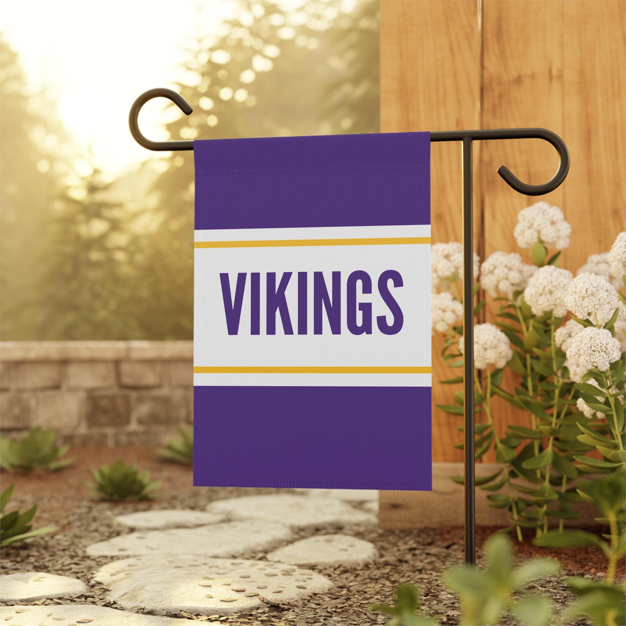 Vikings Team Striped Garden Flag - Etsy