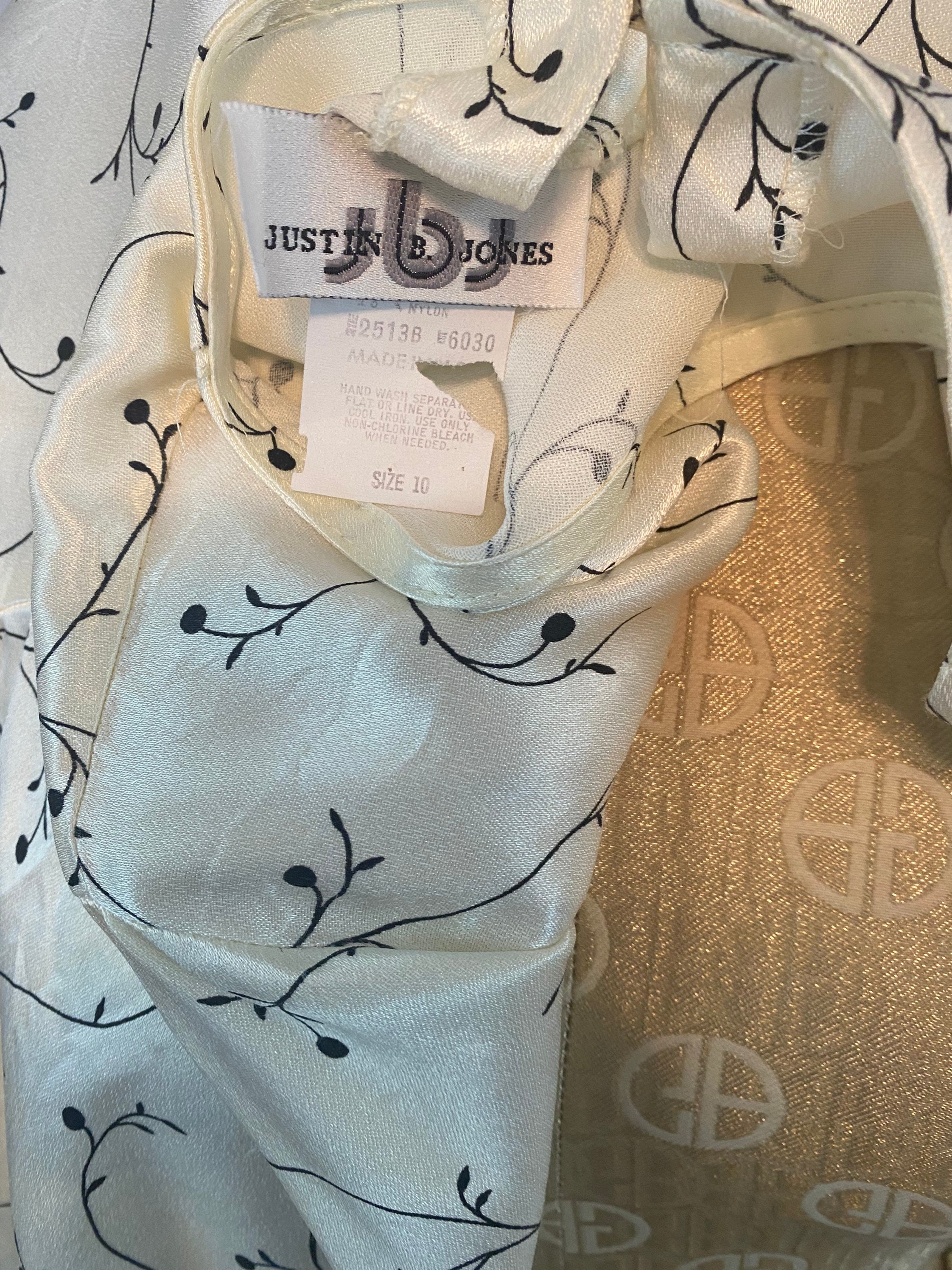 Vintage 1990s/2000s Justin B. Jones Cream Loungewear Size 10 - Etsy