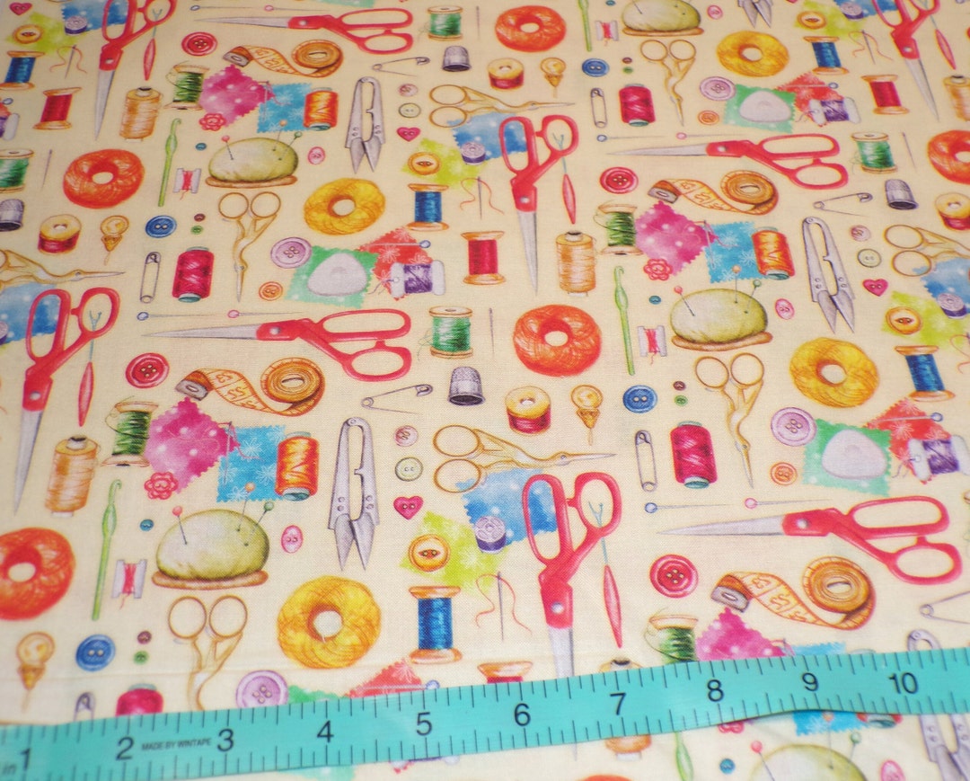 Sew Scattered Novelty Cotton Fabric Springs Creative Fabric by the Yard ...