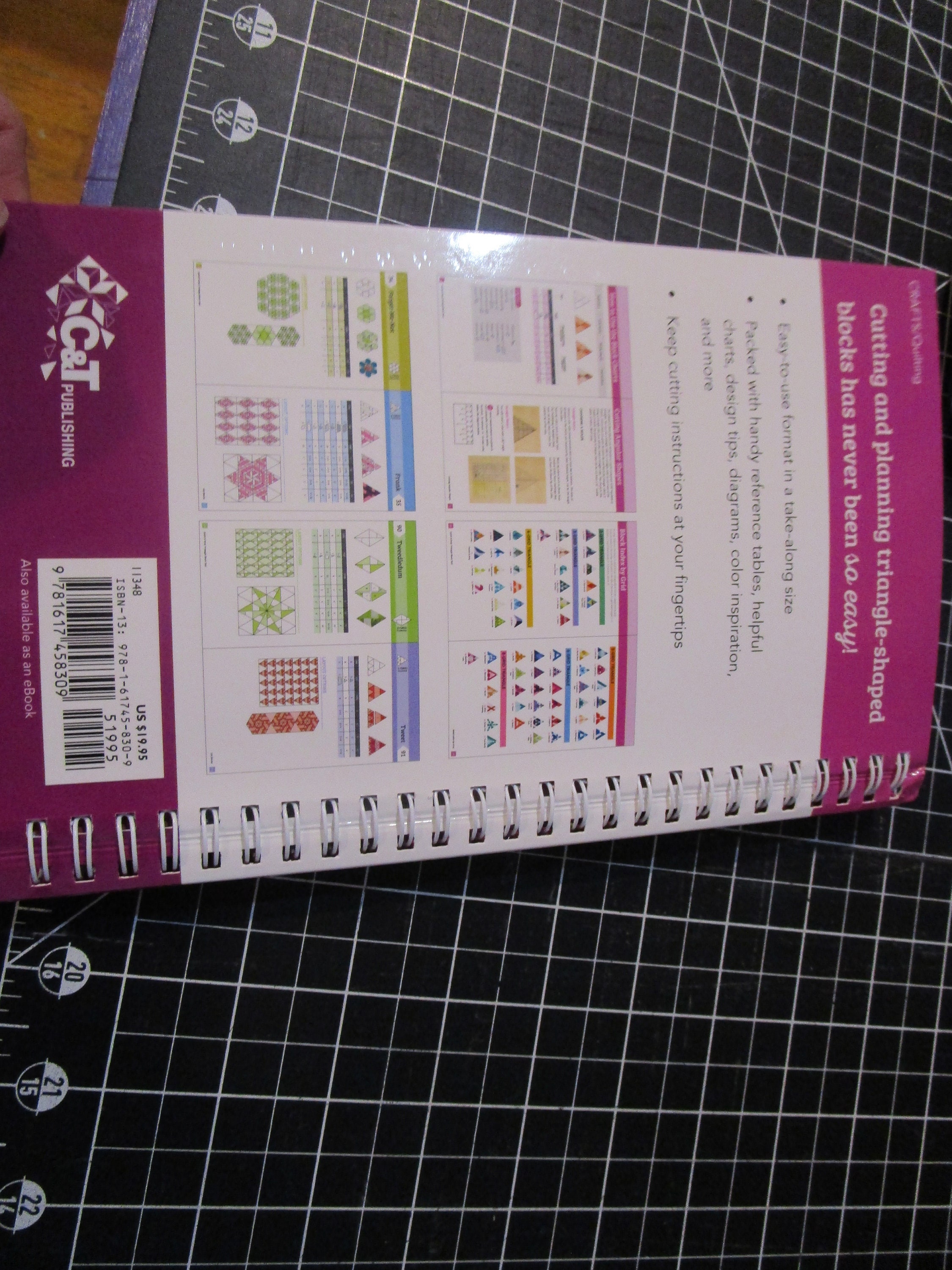 The Quick & Easy Triangle Block Tool Book-spiral-bound Handy Reference ...