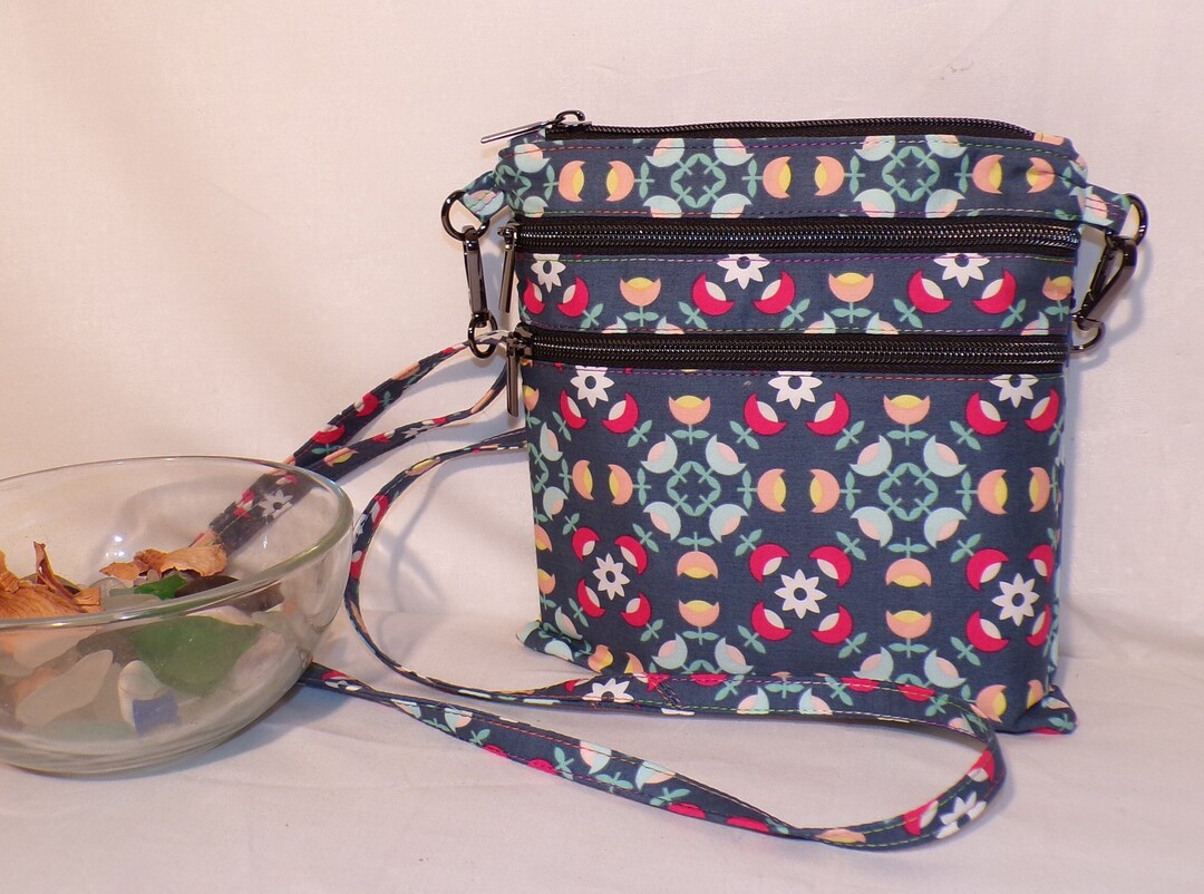 Zippy Bag Small Crossbody Bag Triple Zip Bag Minimalist Bag - Etsy