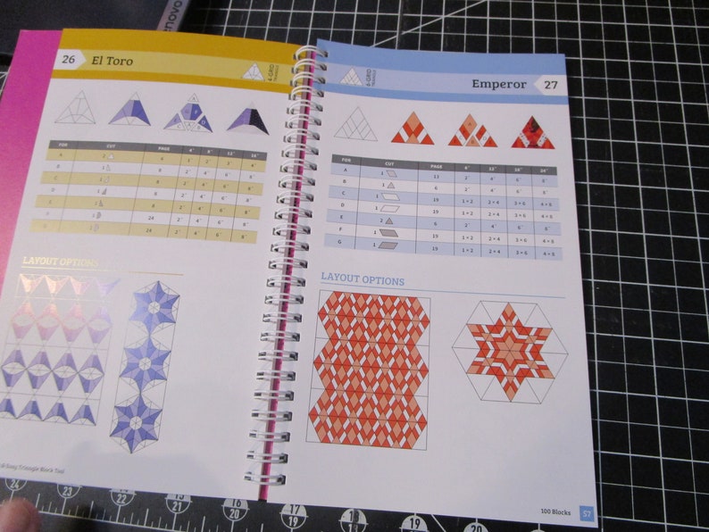 The Quick & Easy Triangle Block Tool Book-spiral-bound Handy - Etsy