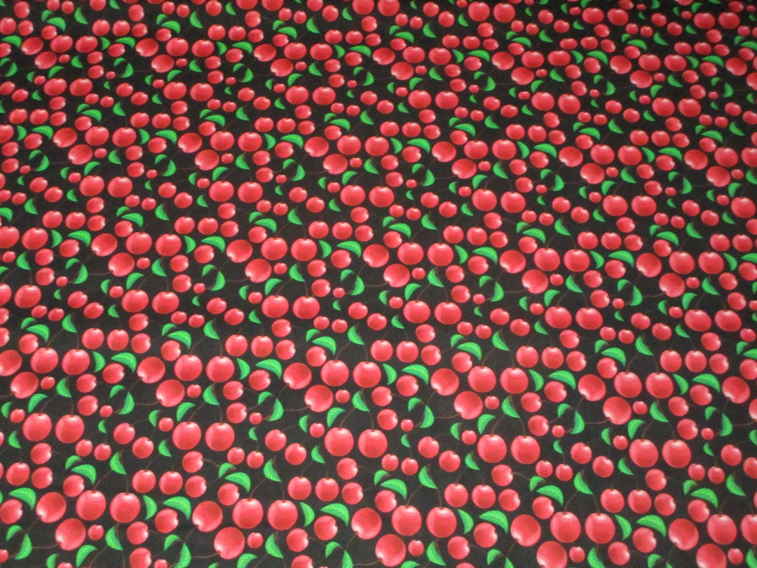 Cherry Cotton Fabric-very Cherry Allover Quilt Cotton Fabric Fabric by ...