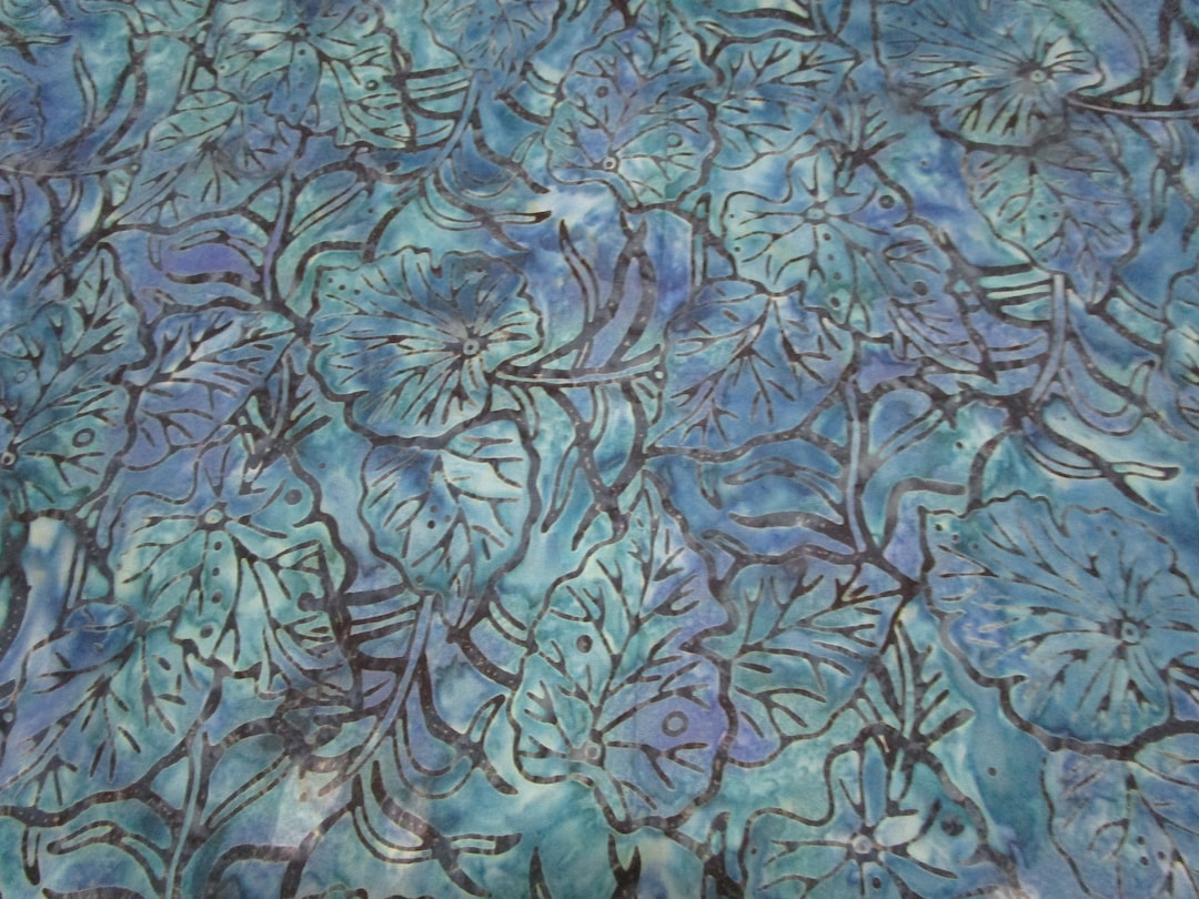 Cotton Batik Fabric-timeless Treasures Tonga Batik-tidal- Fabric by ...