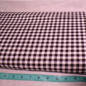 Black and White Checkered Cotton Fabric by the Yard - Etsy