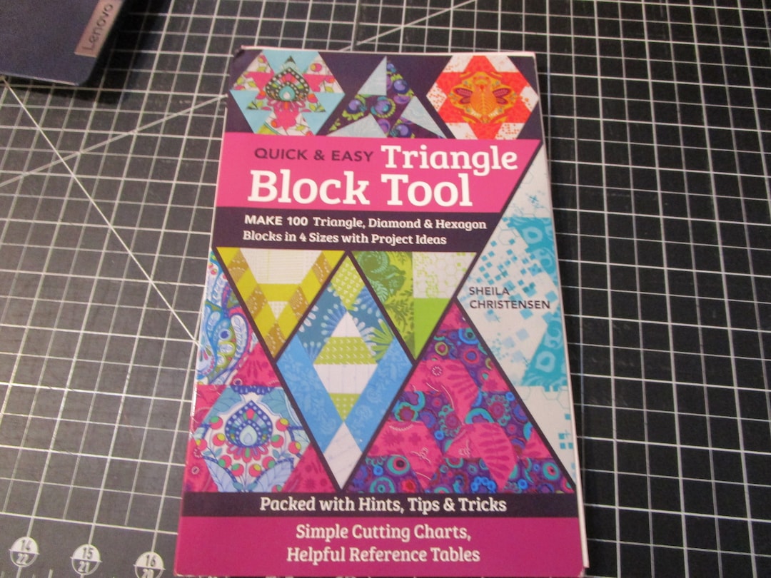 The Quick & Easy Triangle Block Tool Book-spiral-bound Handy Reference ...