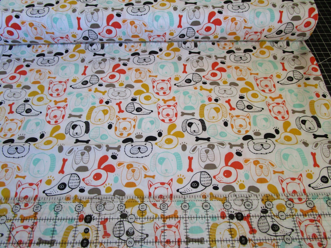 Woof This Way, Oh Woof Collection by Jessica Swift Art Gallery Fabric ...