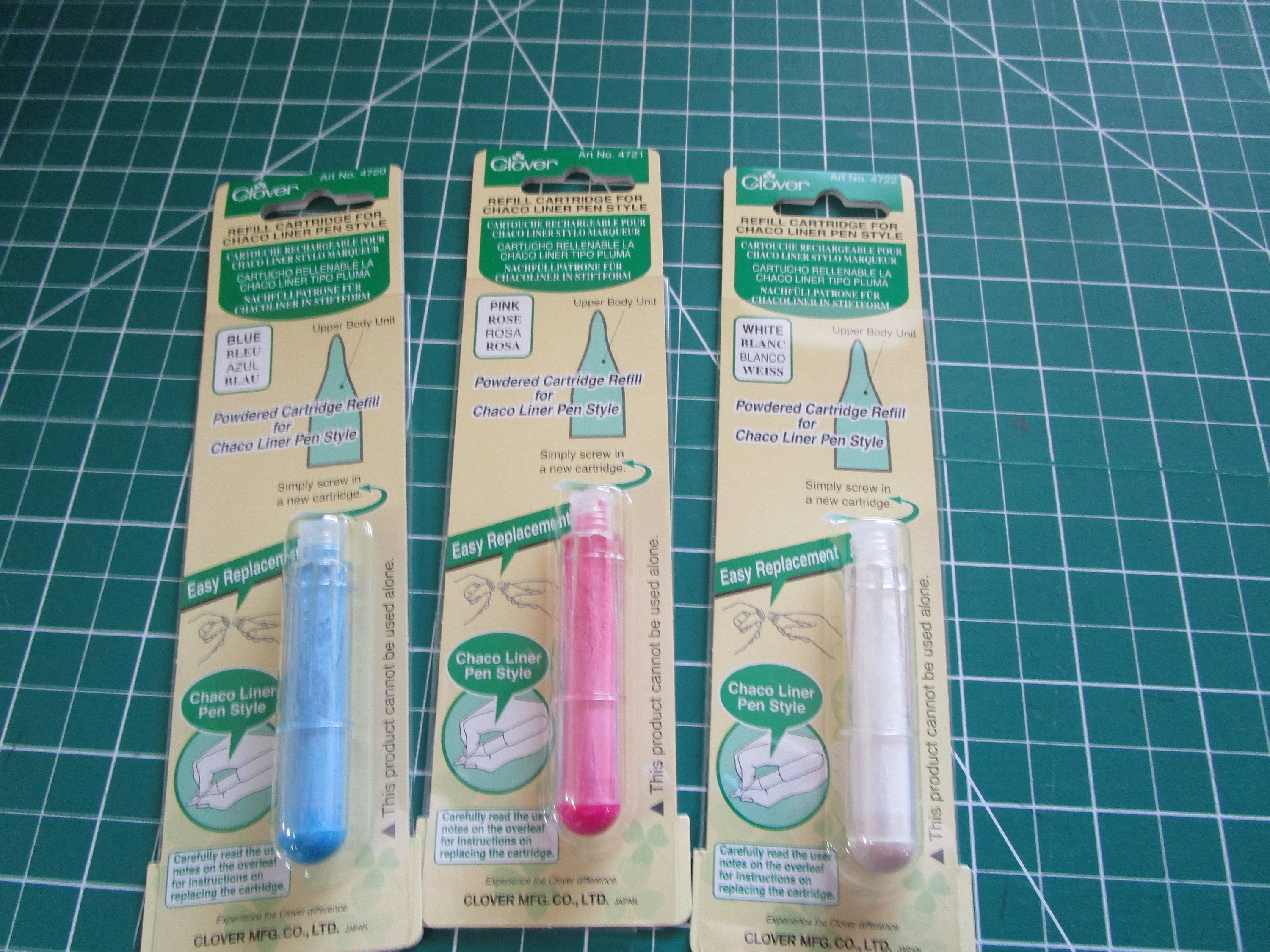 Clover Chalk Refill For Chaco Liner Pen Style White Blue | Etsy