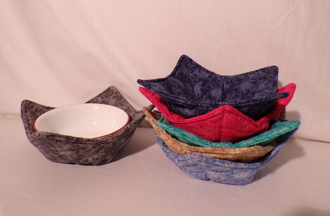 Bowl Cozies Soup Bowl Cozies Pot Holder Fabric Bowl Cozy Day Dream Bowl ...