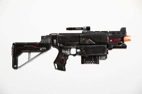 Nerf Mods Recon CS-6 custom Noir paint mod Cosplay | Etsy