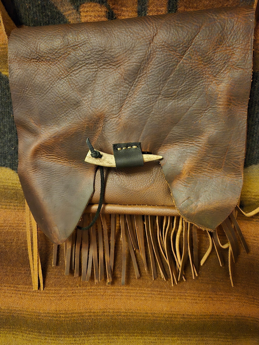 Mountain Man Fringed Possibles Bag With Antler Tip Closure - Etsy