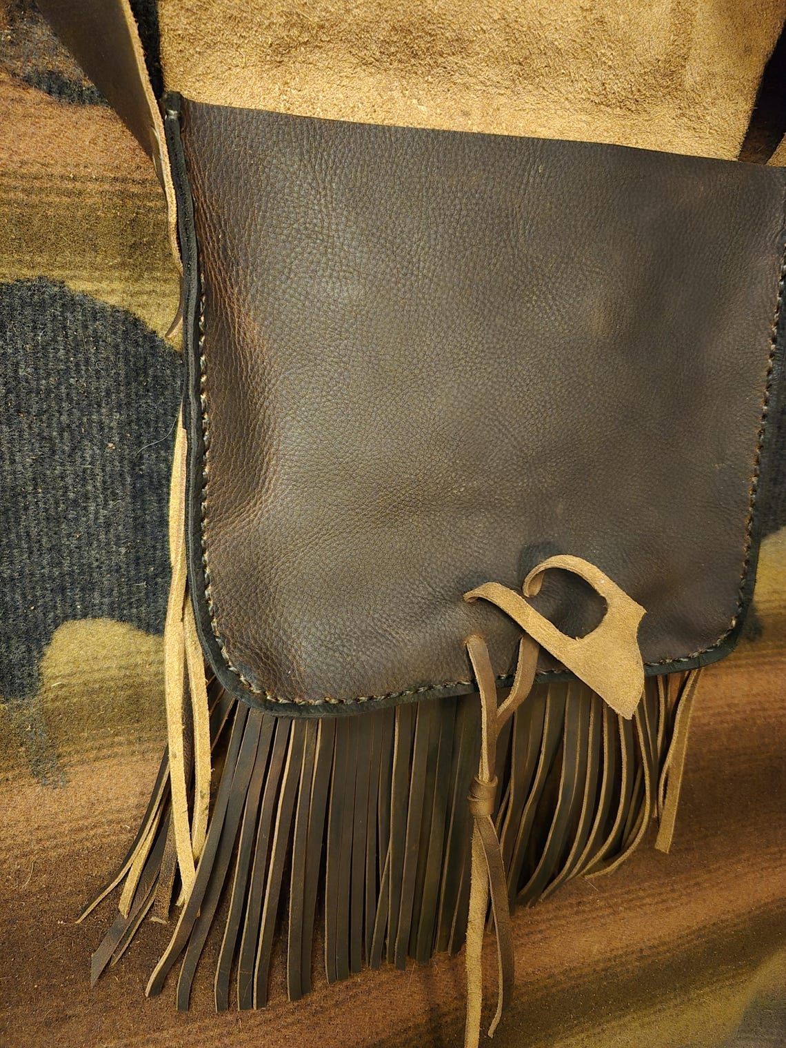Mountain Man Leather Button Possibles Bag - Etsy