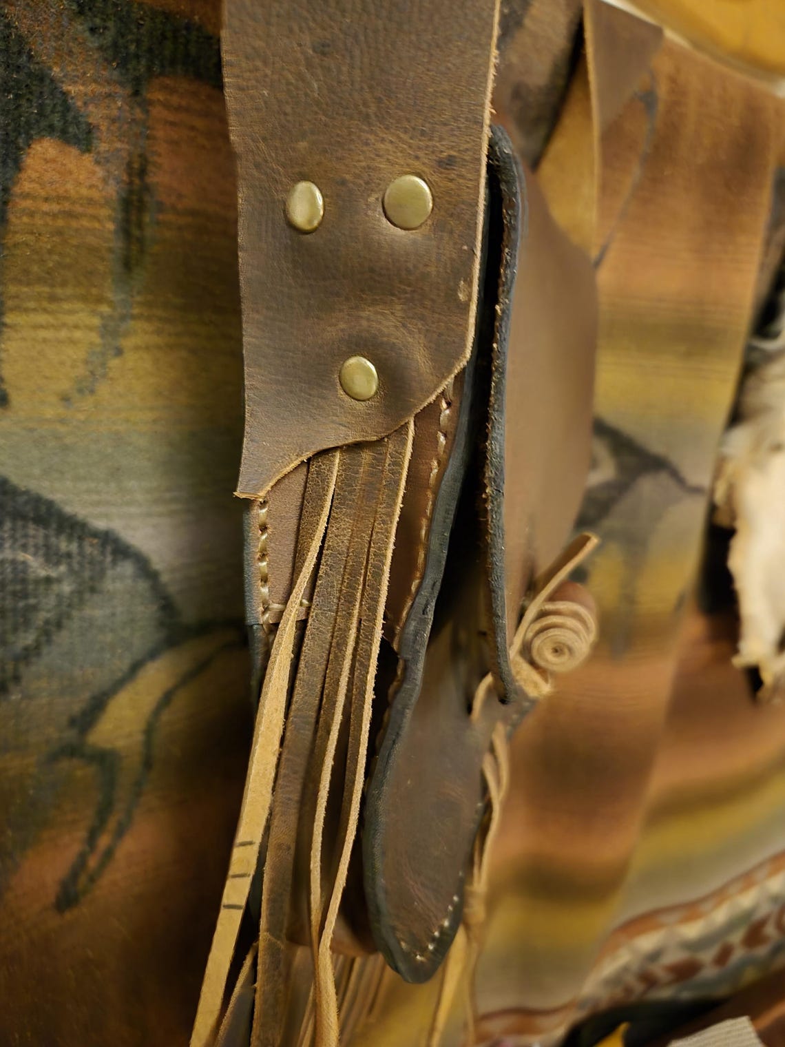 Mountain Man Leather Button Possibles Bag - Etsy