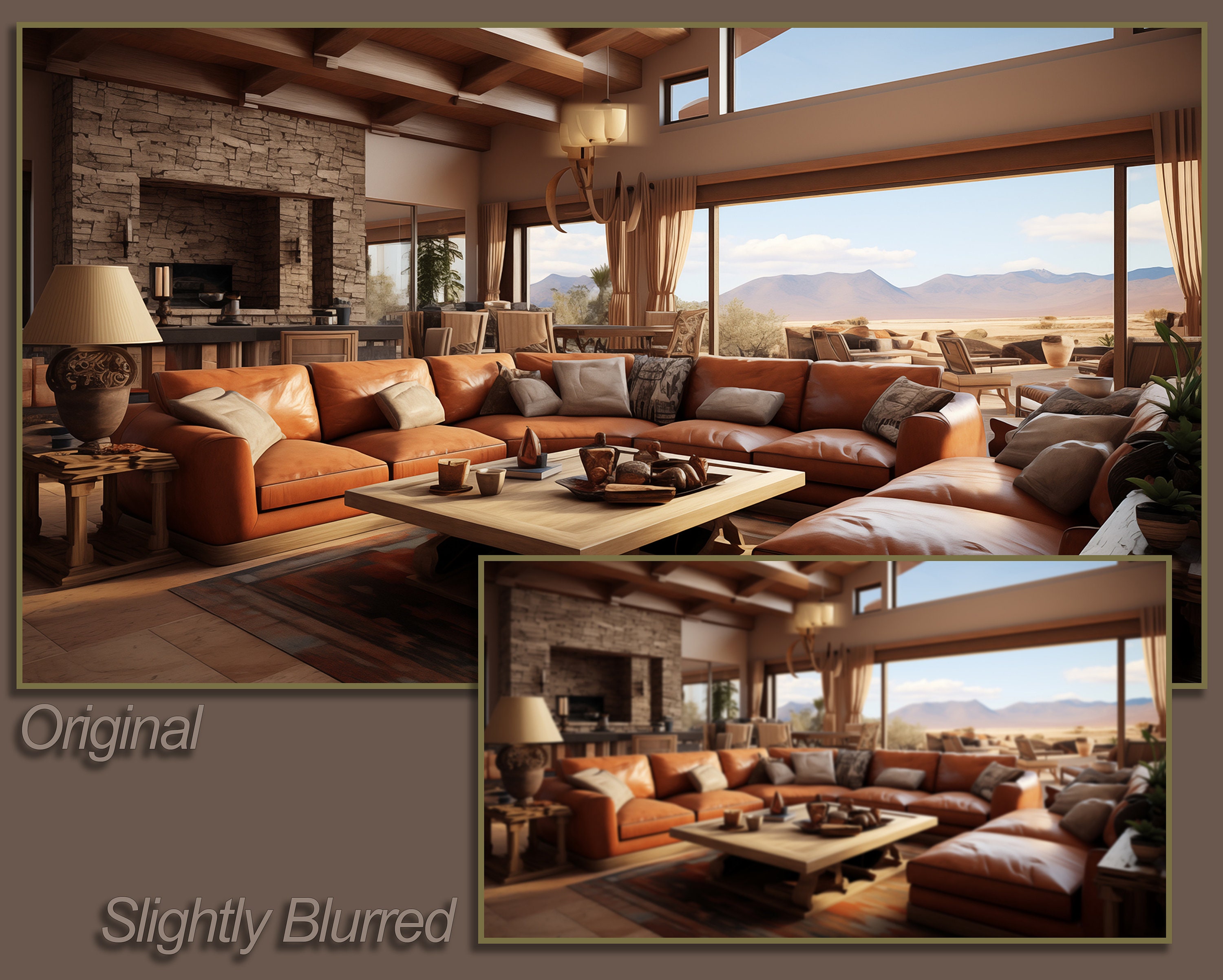 Southwestern Living Room Background 1 | Six Zoom Background ...