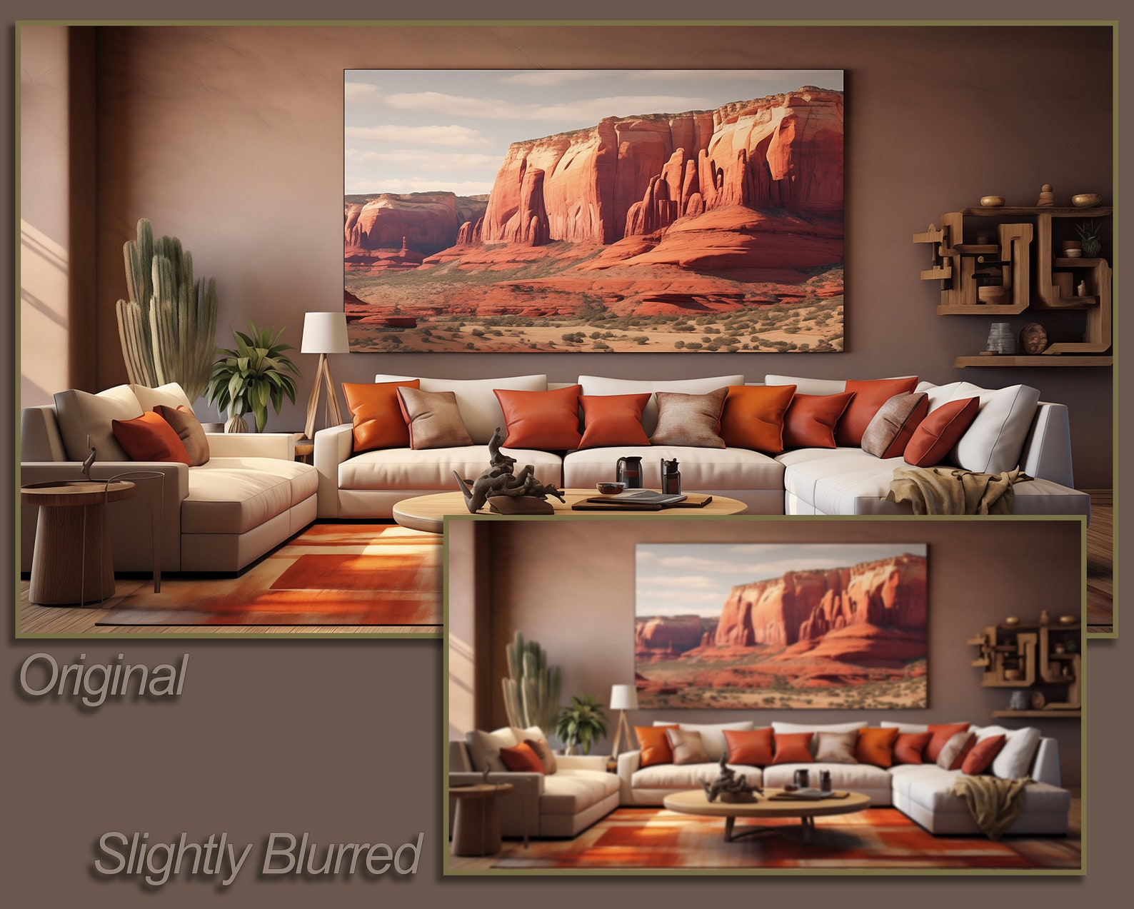 Southwestern Living Room Background 1 | Six Zoom Background ...
