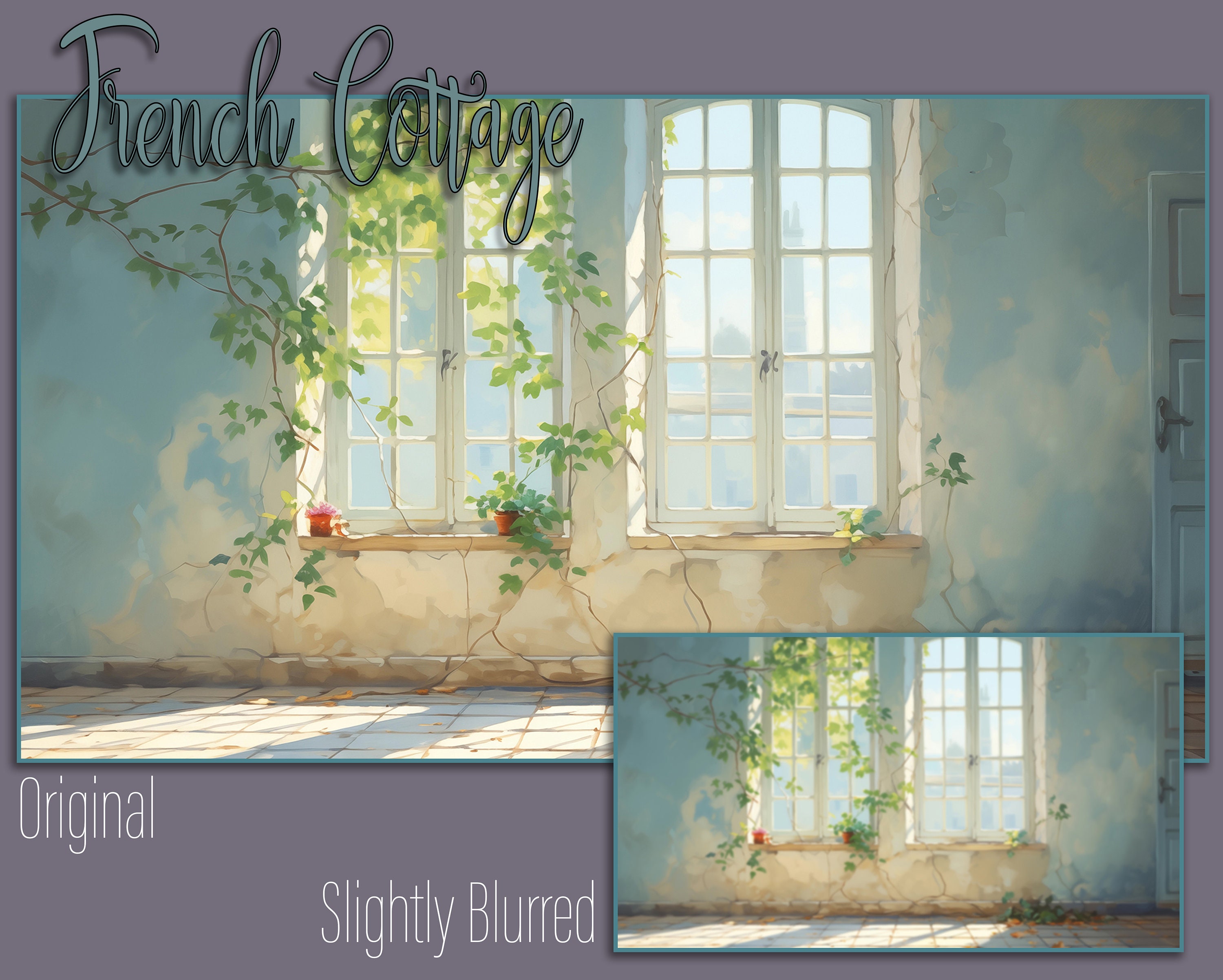 3 French Cottage Zoom Backgrounds | Zoom Background Office | Zoom ...