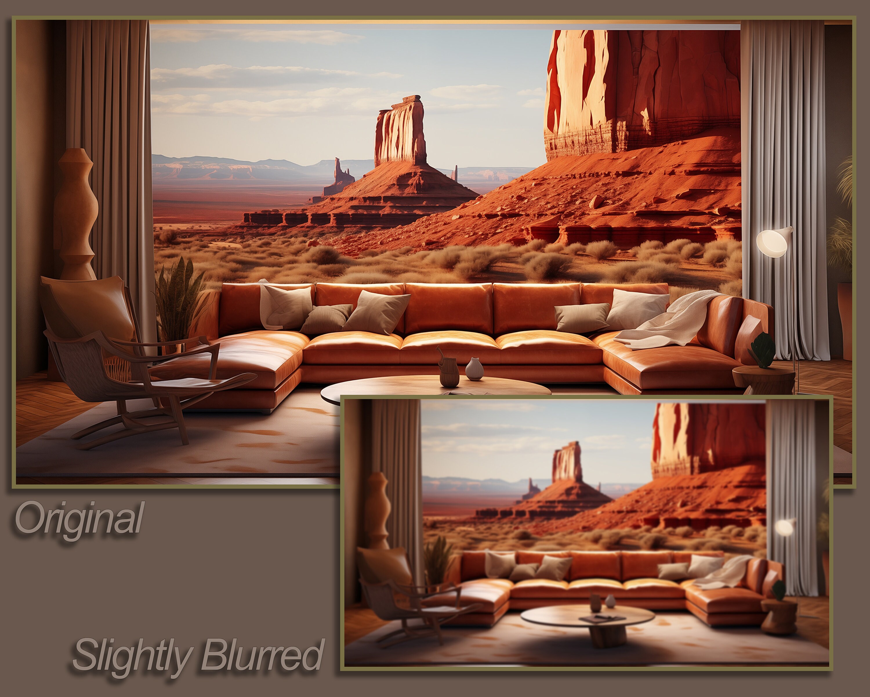 Southwestern Living Room Background 1 | Six Zoom Background ...