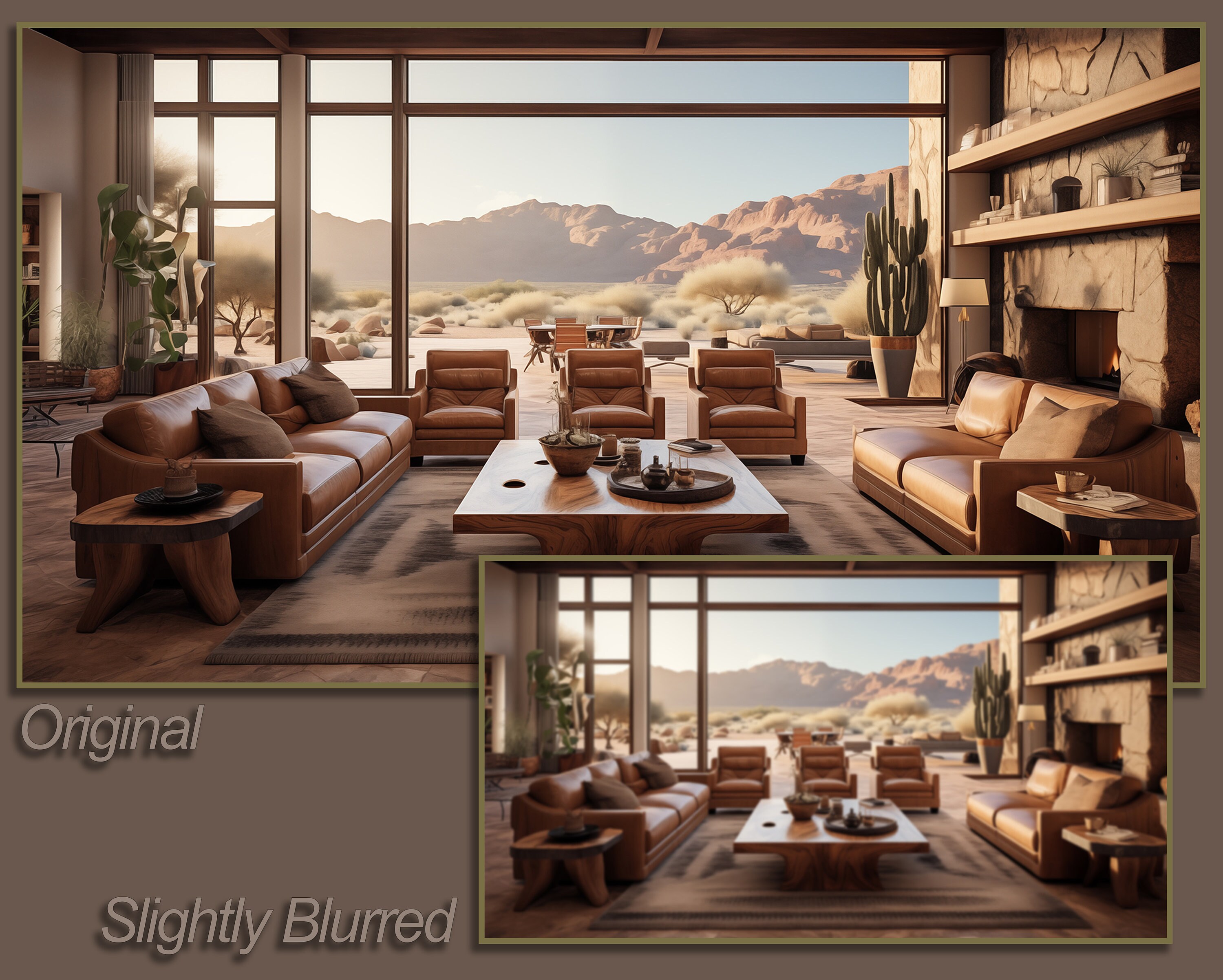 Southwestern Living Room Background 1 | Six Zoom Background ...