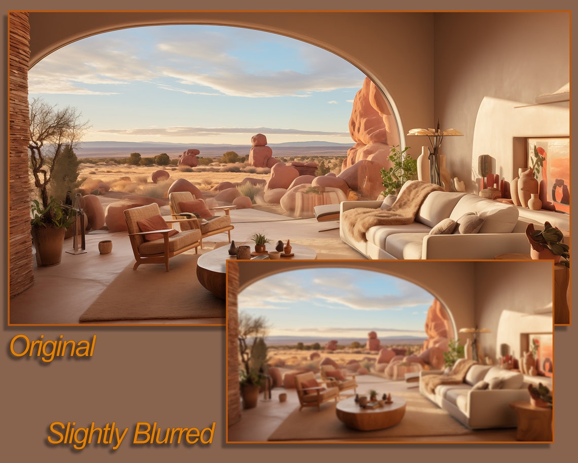 Southwestern Living Room Background 2 | Six Zoom Background ...