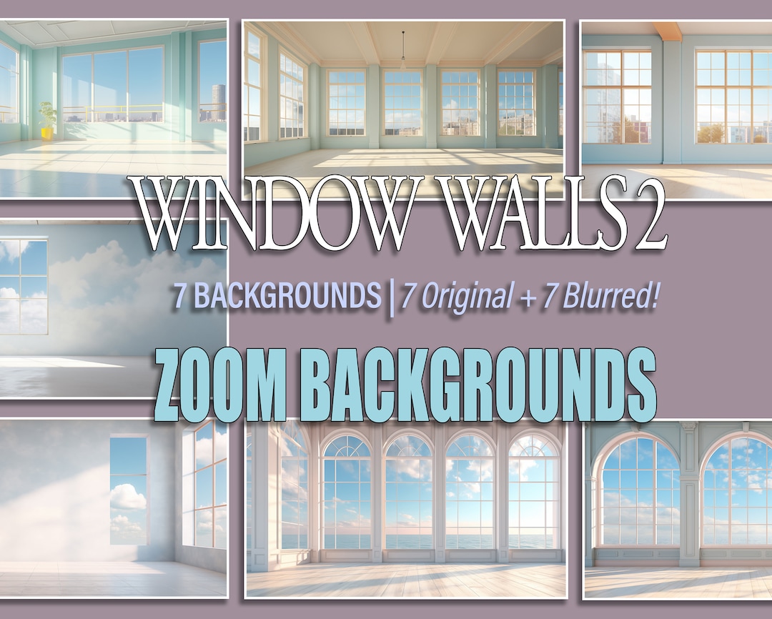 A WALL OF WINDOWS Background 2 | Six Zoom Background Windows | Zoom ...