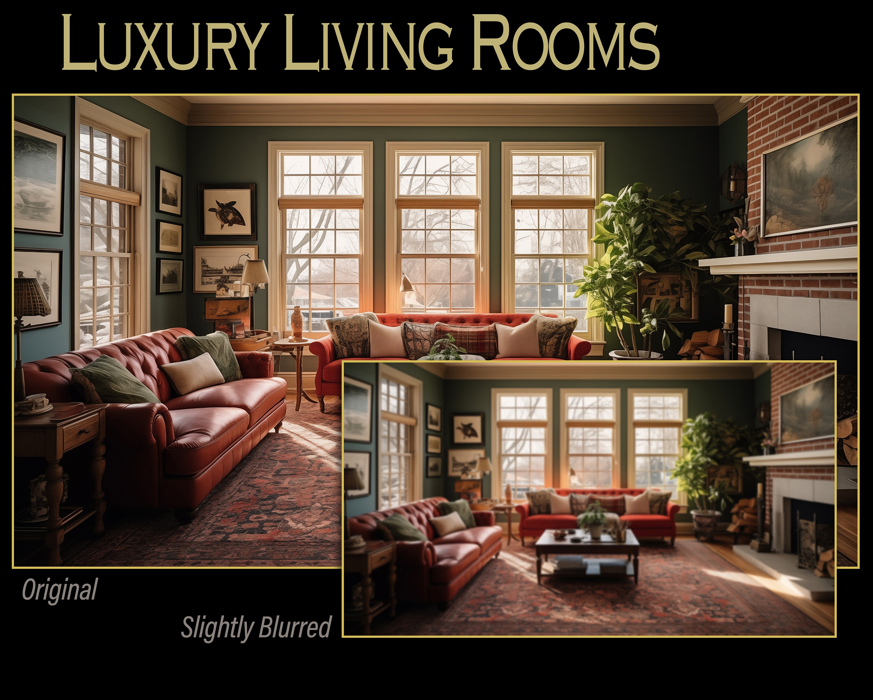 7 Luxury Living Rooms for Zoom Backgrounds | Zoom Background Office ...