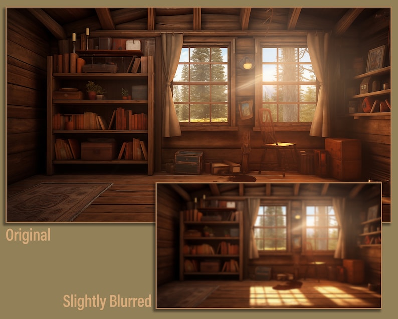 8 Rustic Cabins Backgrounds | Zoom Background Office | Zoom Background ...