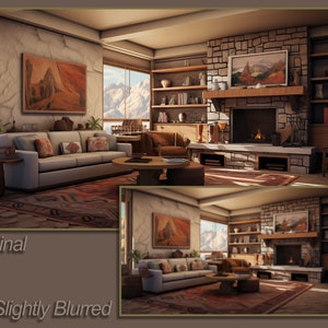 Southwestern Living Room Background 1 | Six Zoom Background ...