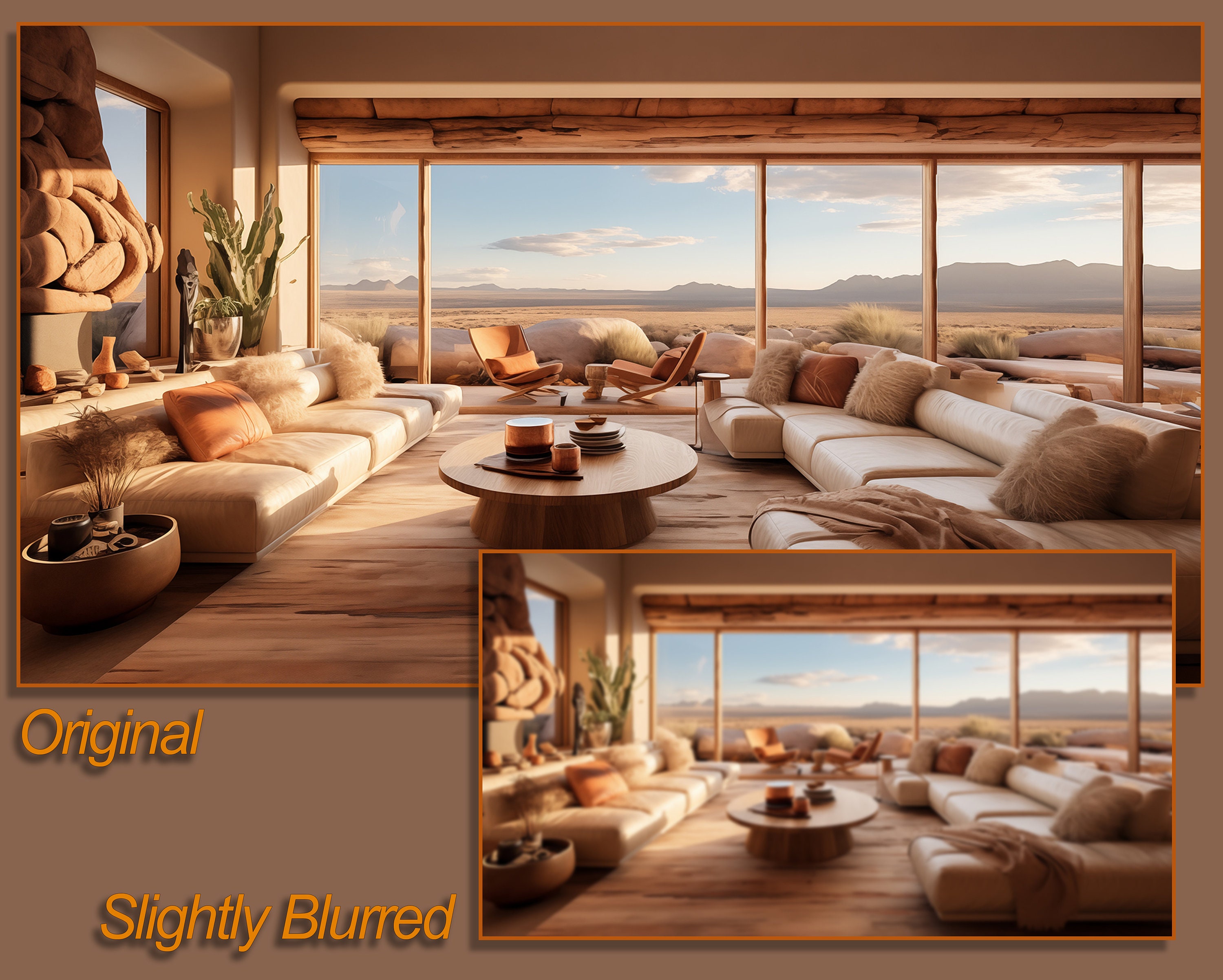 Southwestern Living Room Background 2 | Six Zoom Background ...