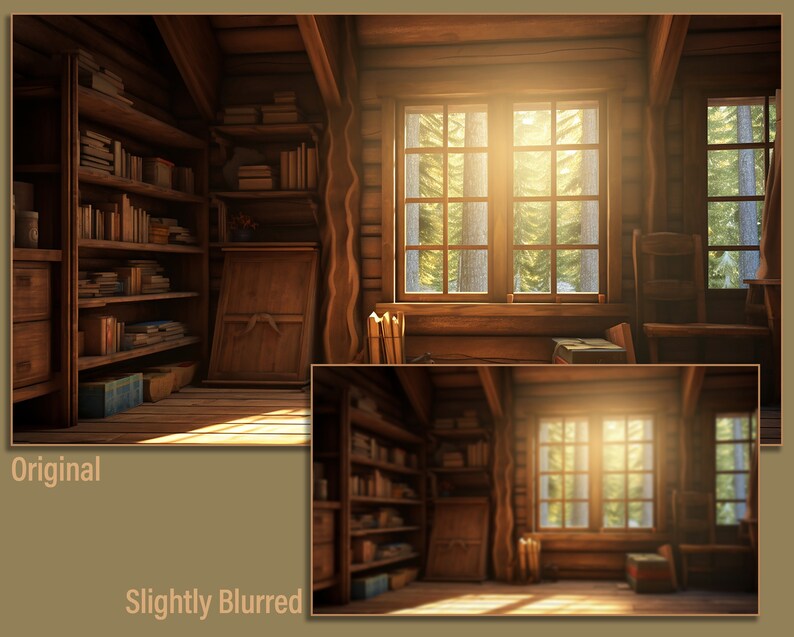 8 Rustic Cabins Backgrounds | Zoom Background Office | Zoom Background ...