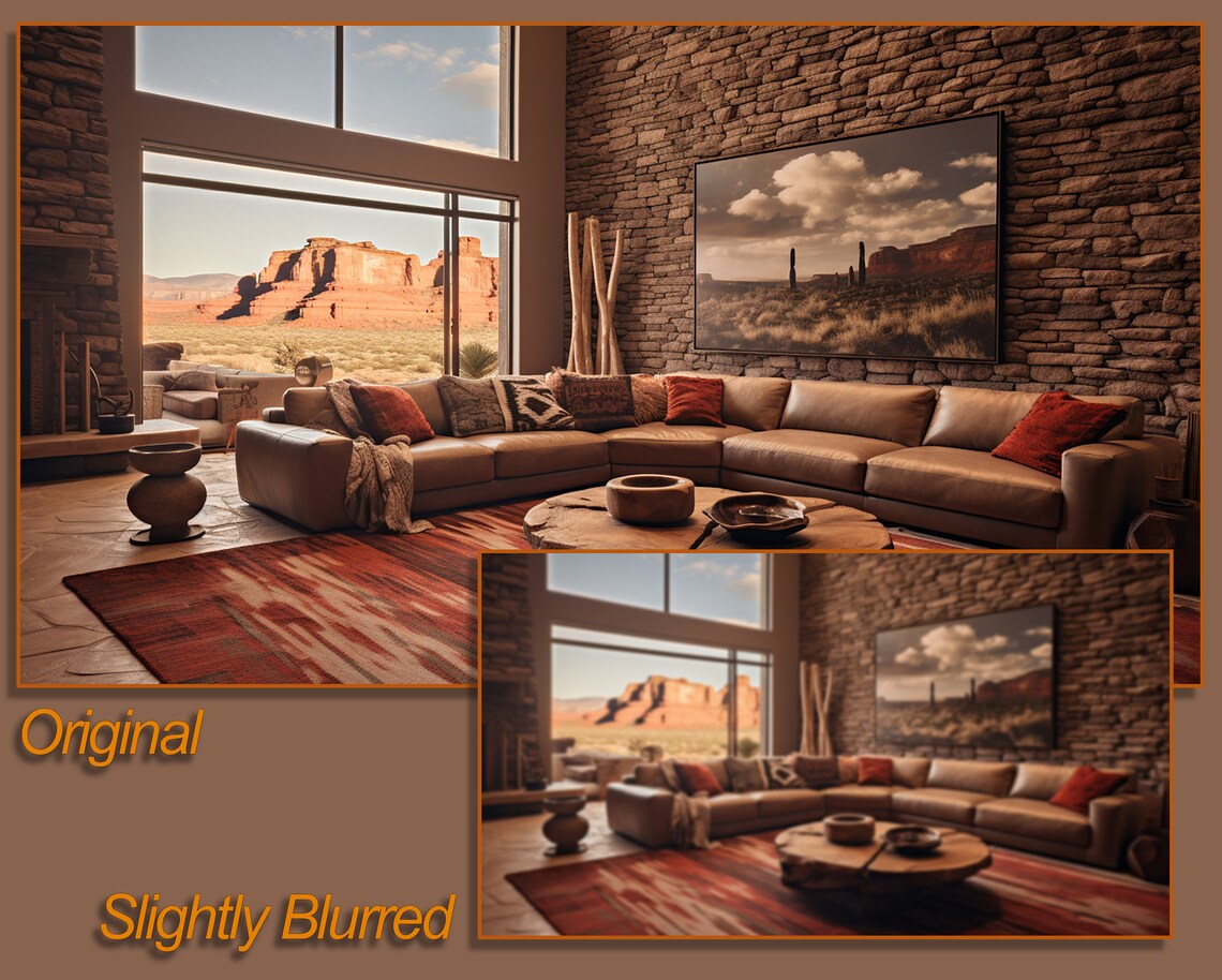 Southwestern Living Room Background 2 | Six Zoom Background ...