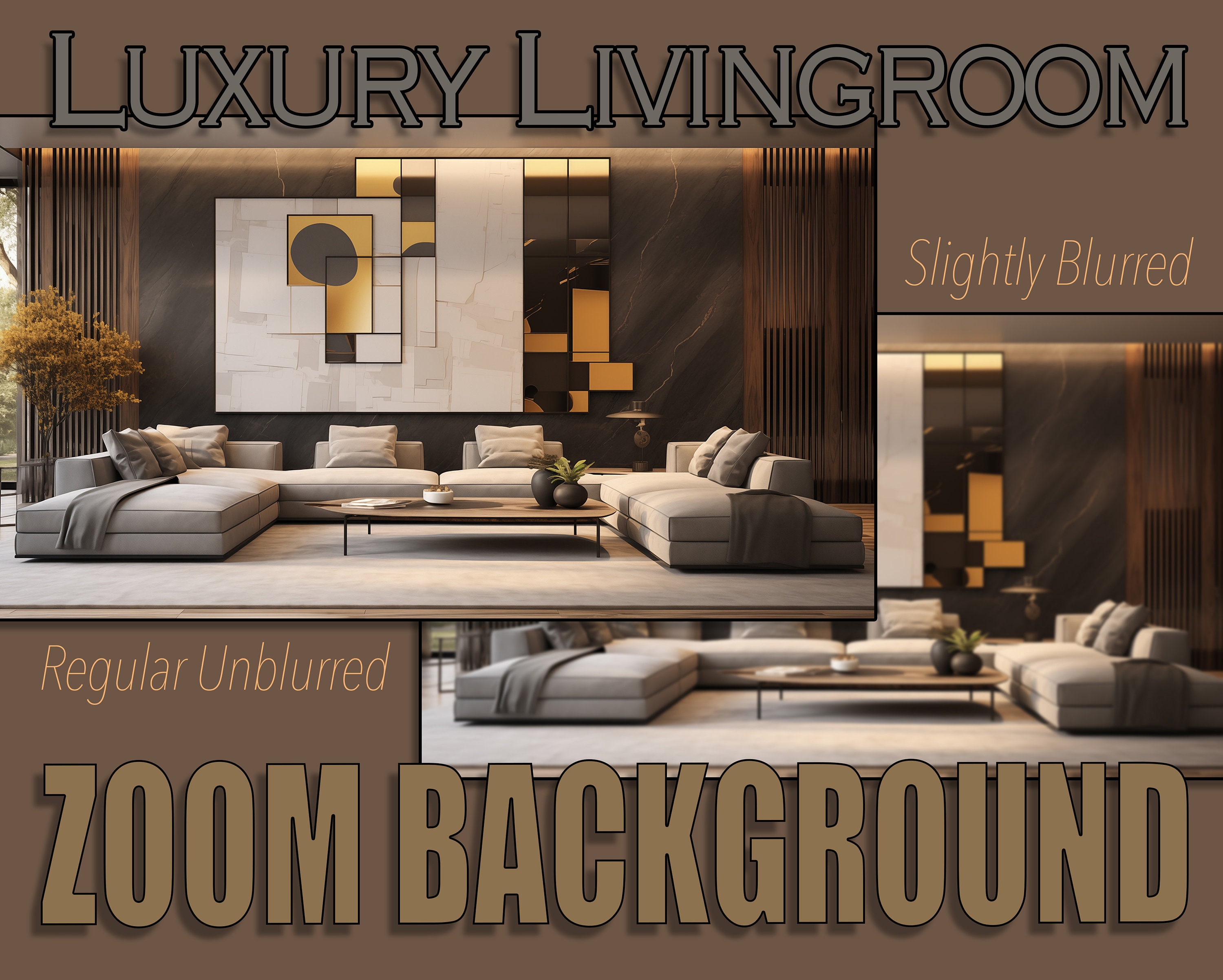 8 Zoom Backgrounds Sampler Bundle Zoom Background Office Zoom ...