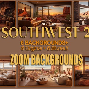Southwestern Living Room Background 2 | Six Zoom Background ...