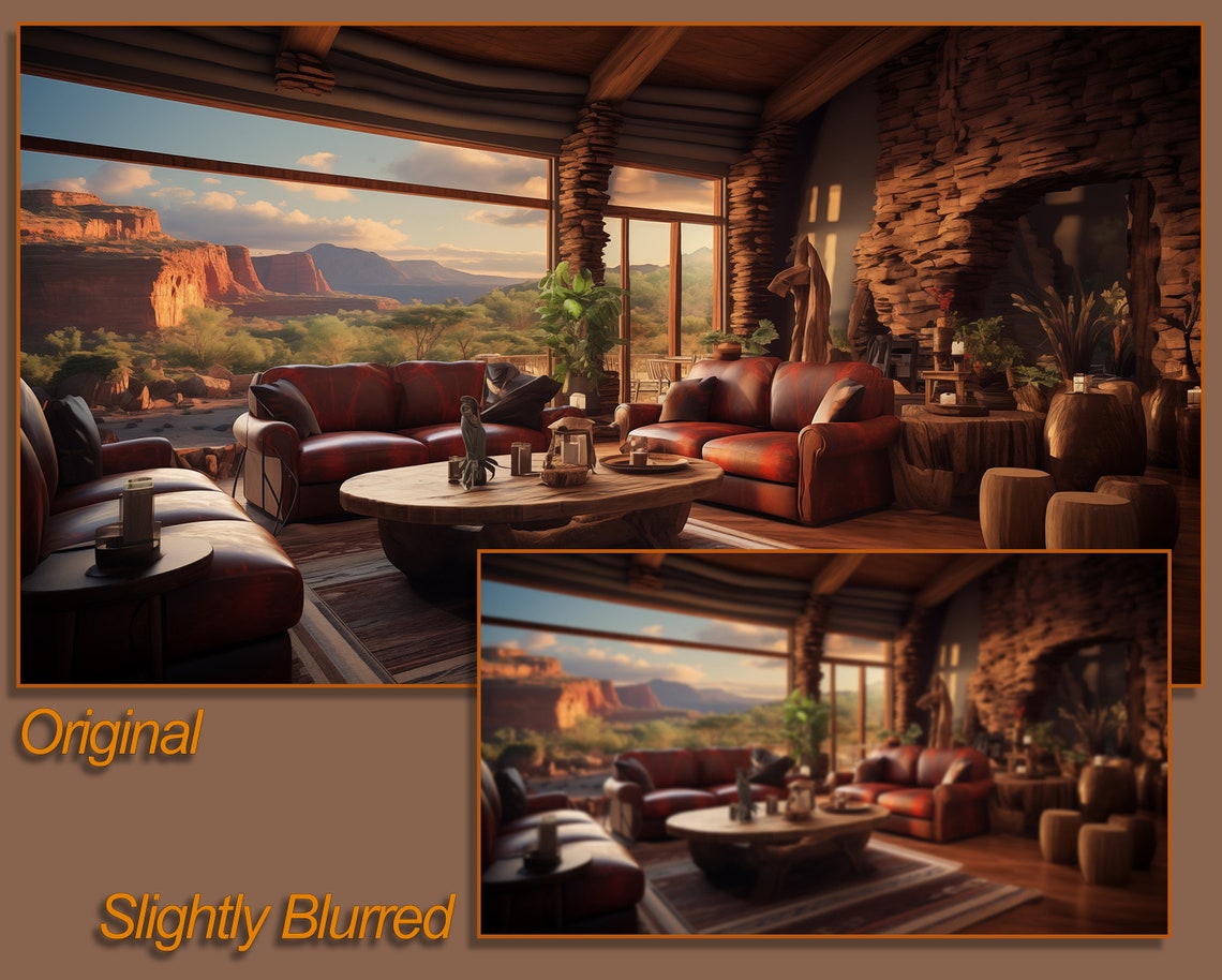 Southwestern Living Room Background 2 | Six Zoom Background ...