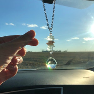 Seashell and Sea Glass Car Charm - Car Suncatcher - Etsy