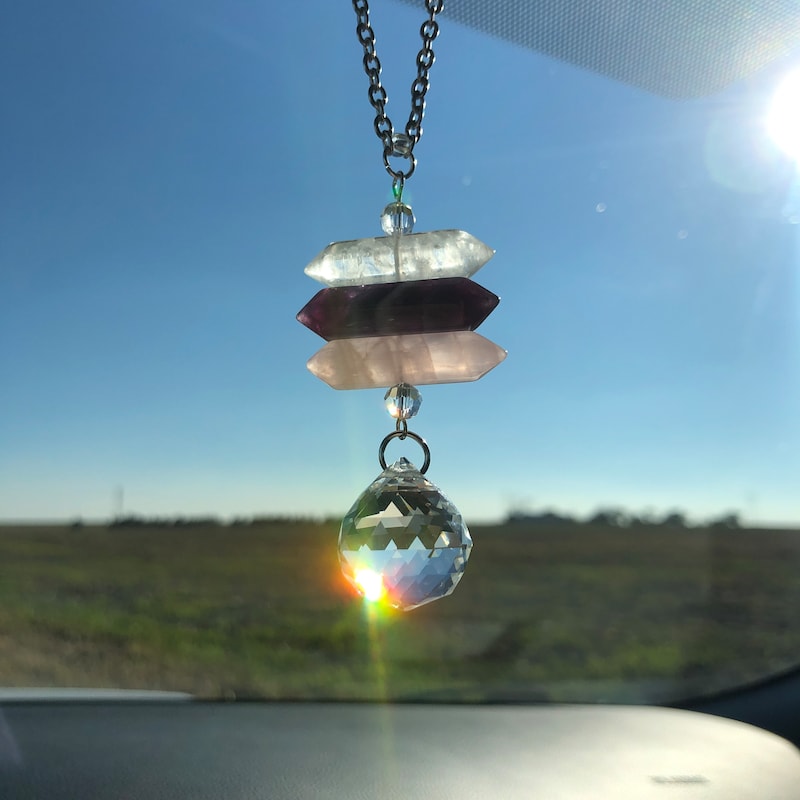 Crystal Car Charm - Etsy