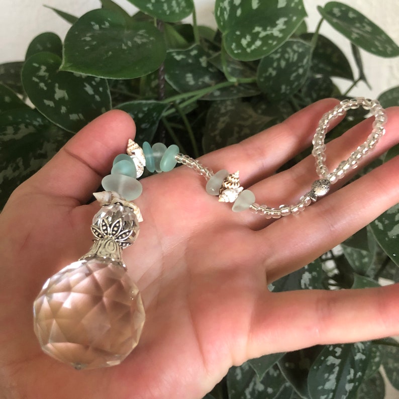 Sea Glass and Seashell Suncatcher for Car - Etsy