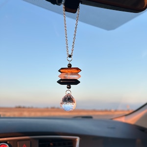 Travel Protection Intention Crystal Car Charm - 4 Crystal Protection ...